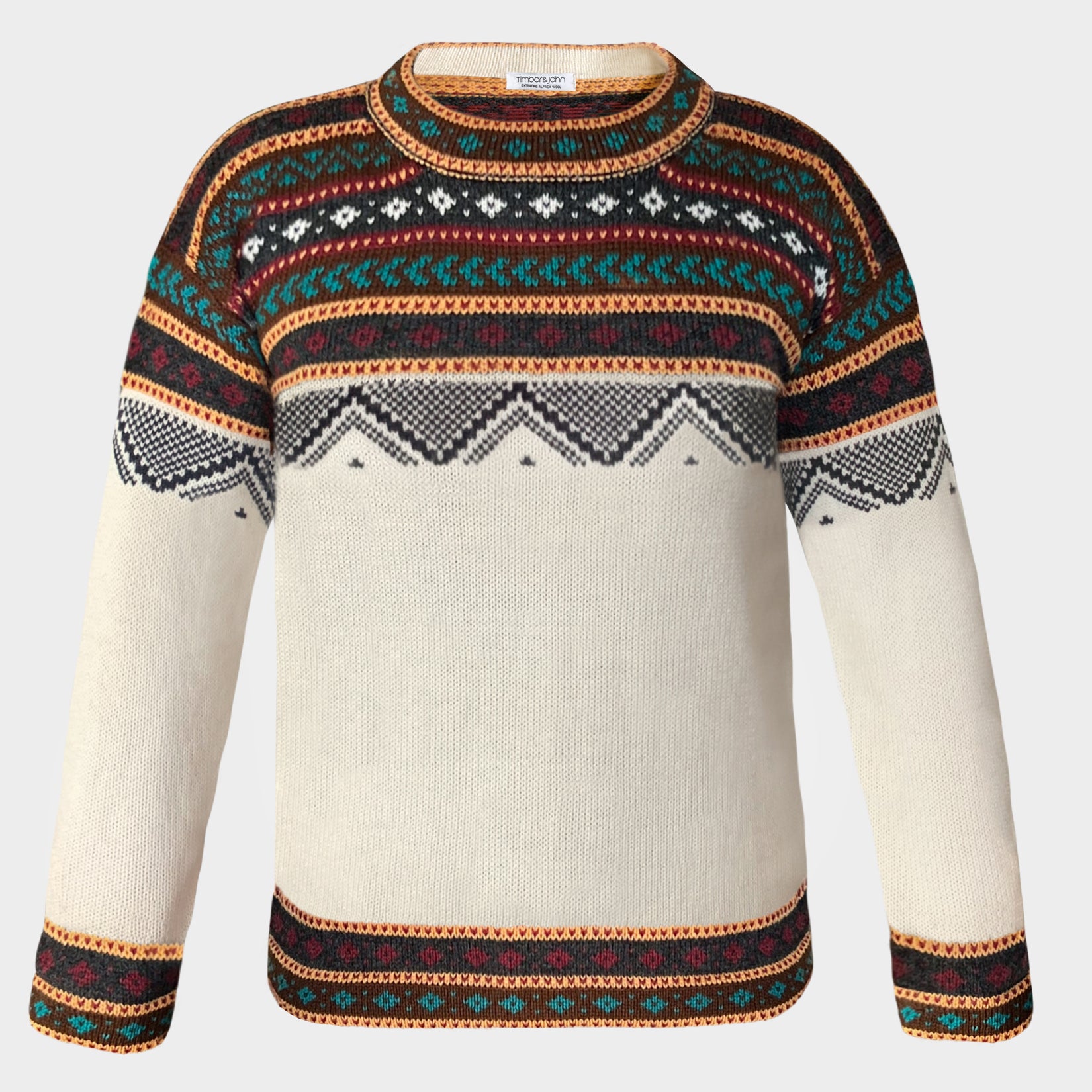 The Woodland alpaca sweater men