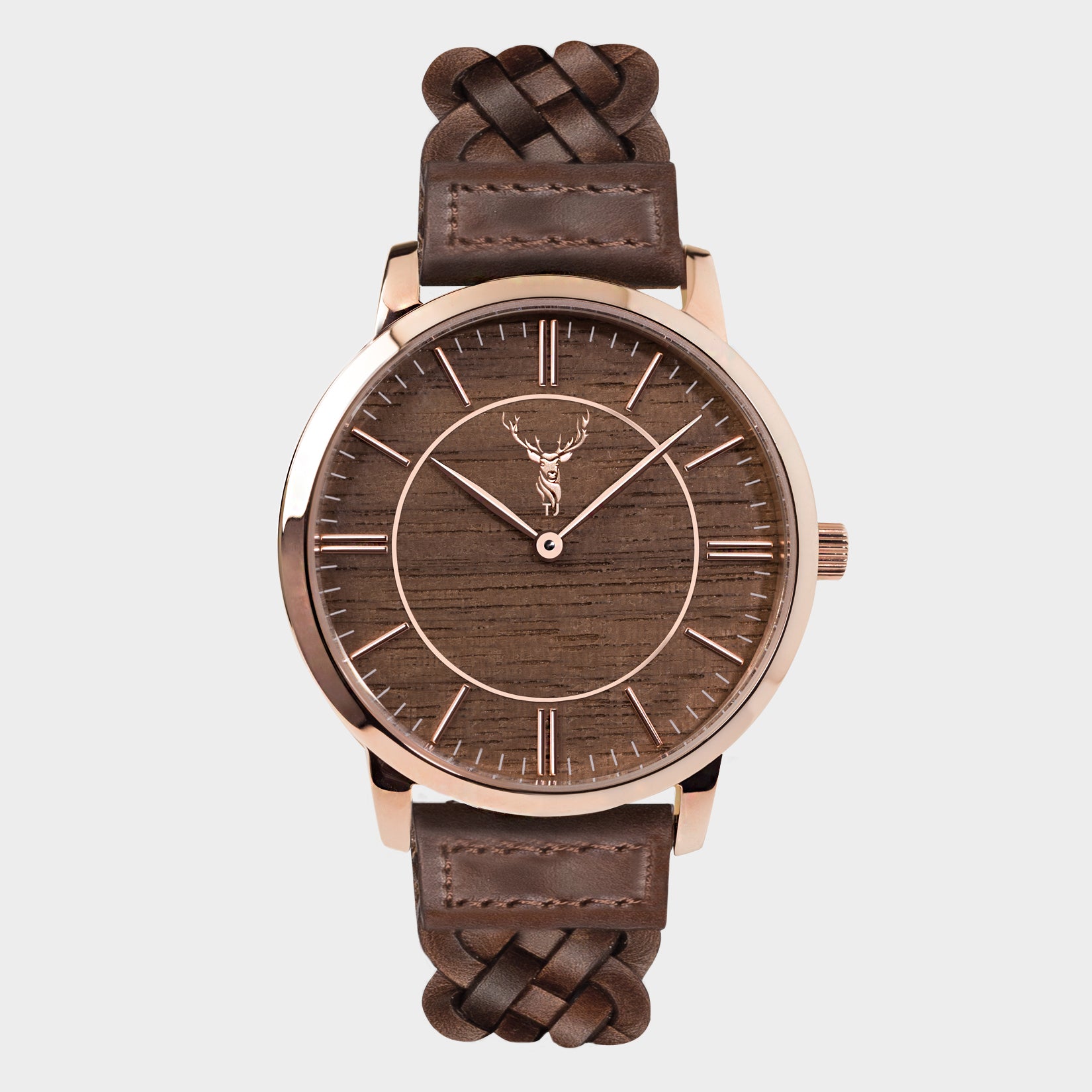 "Rosé Walnut" braided